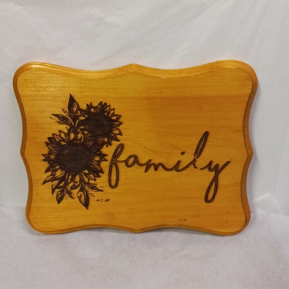 Handmade | Art | Handmade Plaque Hardwood 3d Engraved Family With ...